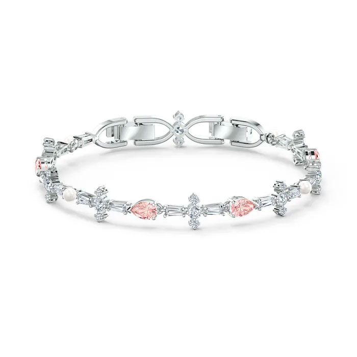Swarovski Pink Perfection Bracelet, Silver Tone | 5524544 | Borsheims