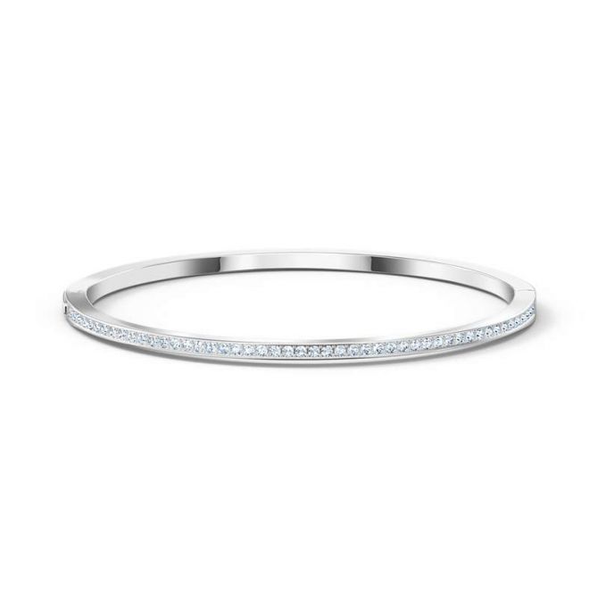 Swarovski Rare Bangle White and Silver Tone