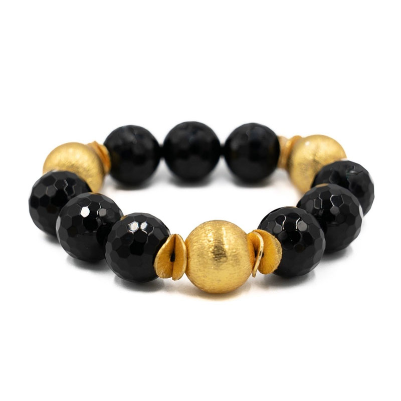 Hazen & Co Addison Bracelet, Faceted Black Onyx | HZ21618 | Borsheims