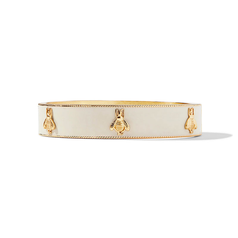 Julie Vos Bee Enamel Hinge Bangle in Ivory | BG234GEIV00 | Borsheims