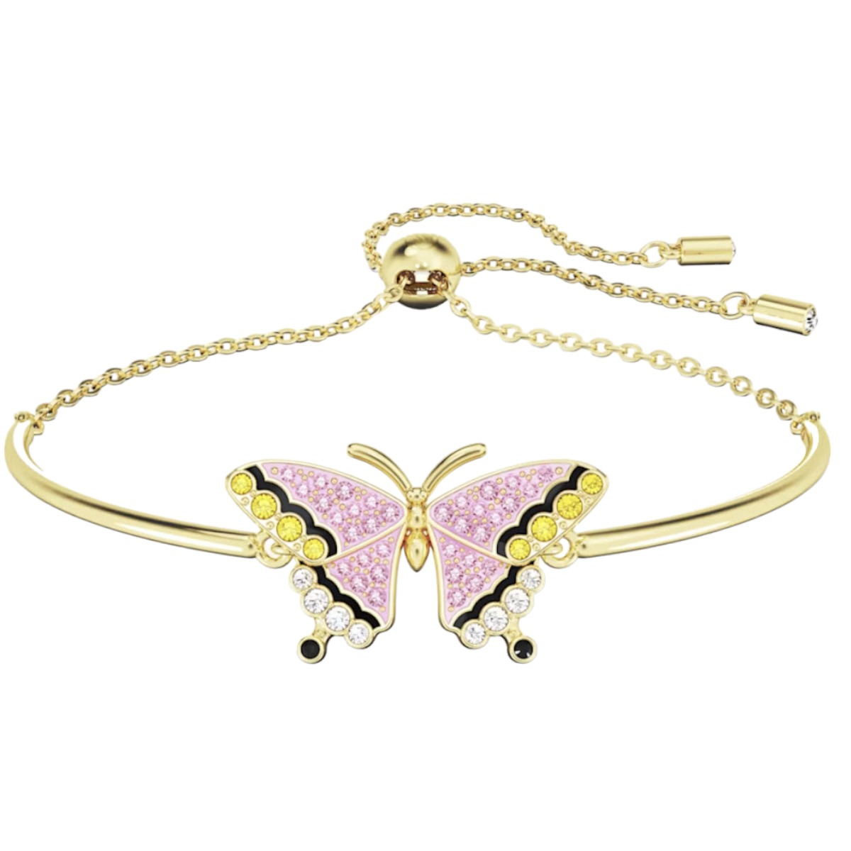 Swarovski Idyllia Butterfly Bracelet, Multicolored and Gold Tone Plated ...