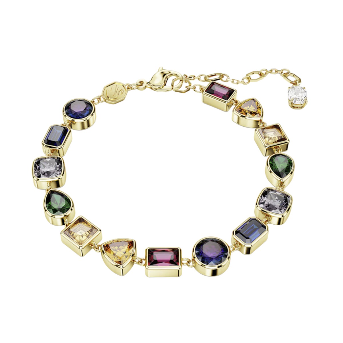 Swarovski Stilla Mixed Cuts Bracelet, Multicolored and Gold Tone Plated ...