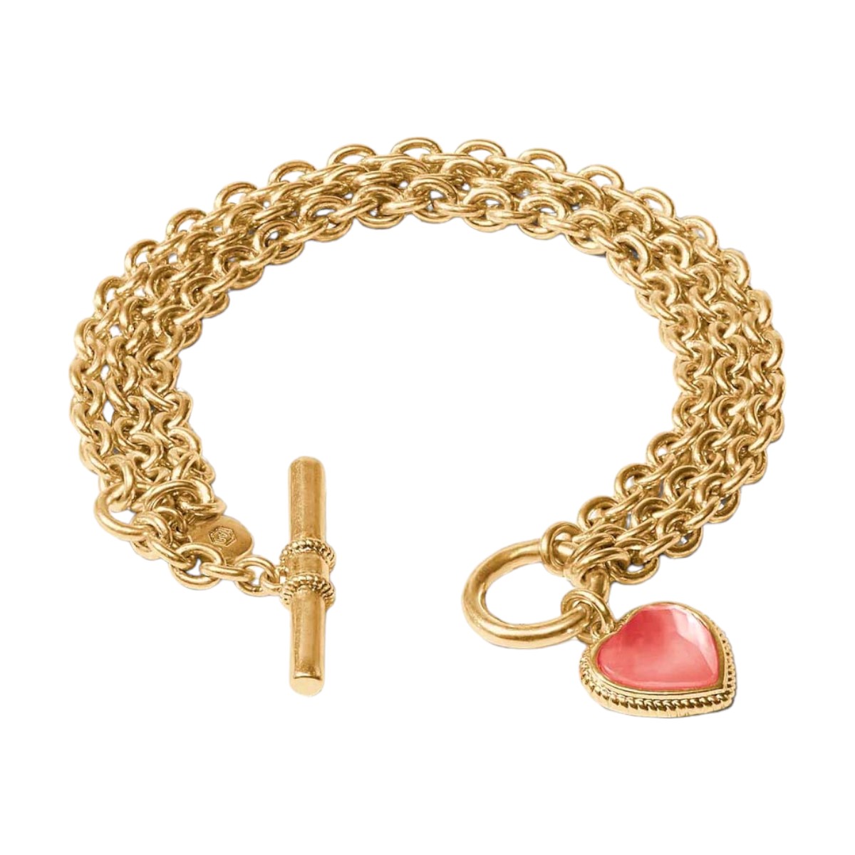 Julie Vos Heart Link Bracelet, Iridescent Blush Pink | BL216GIBP00 ...