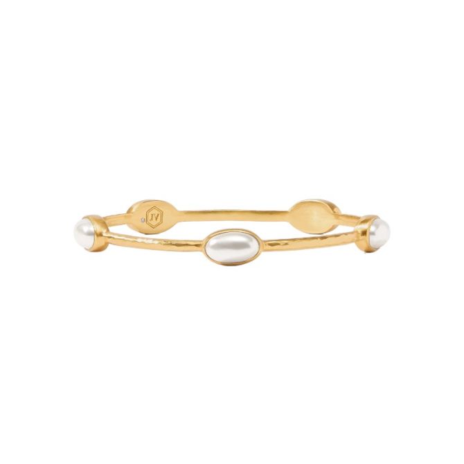 Julie Vos Medium Ivy Stone Bangle, Pearl | BG298GPL-M | Borsheims