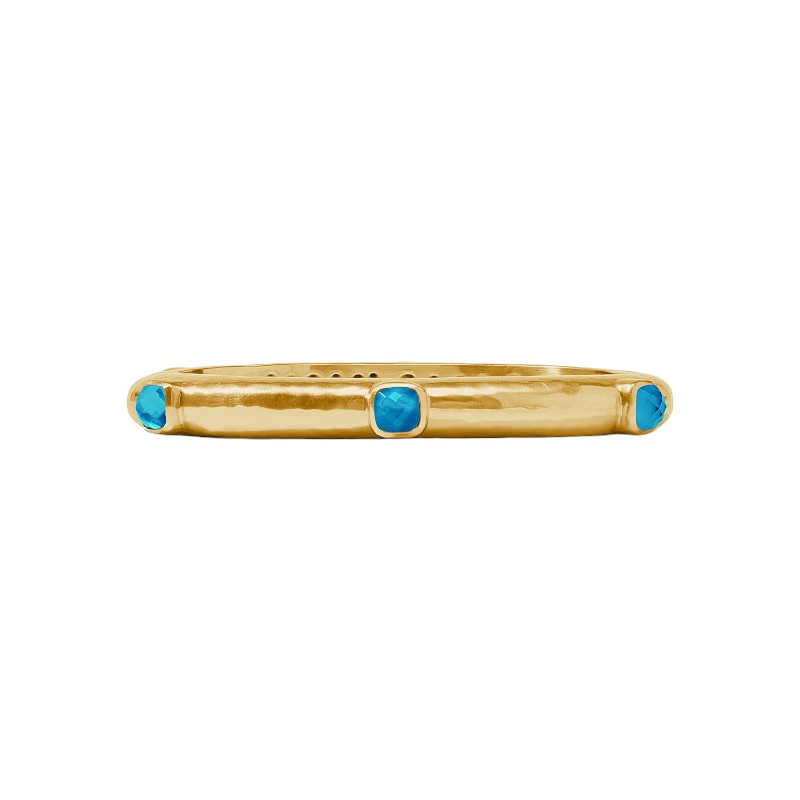 Julie Vos Catalina Stone Hinge Bangle, Iridescent London Blue ...