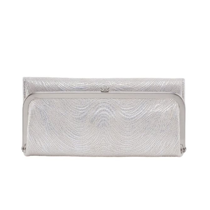 HOBO Rachel Continental Wallet, Silver Zebra | NV-22636SILV | Borsheims