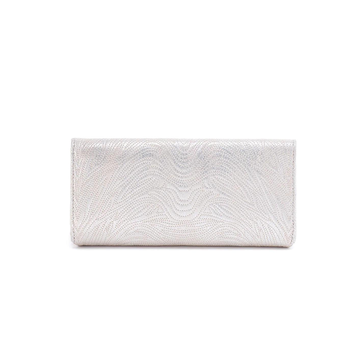 HOBO Rachel Continental Wallet, Silver Zebra | NV-22636SILV | Borsheims