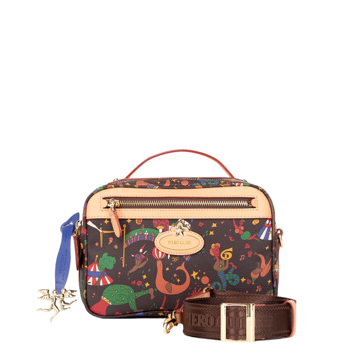 Piero Guidi Rossella Magic Circus Sling Bag, Brown | L10534038-95 ...