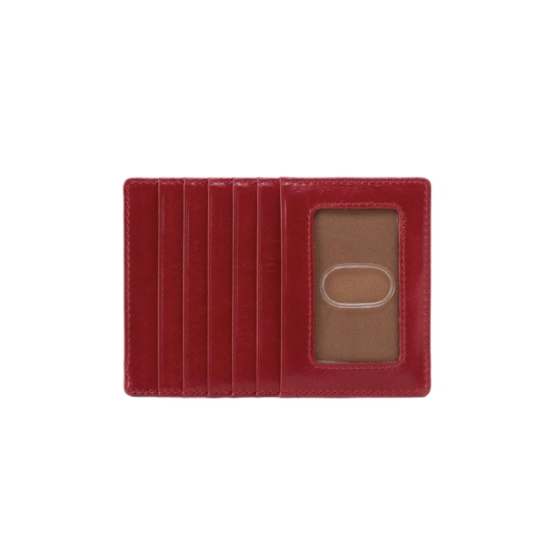 HOBO Euro Slide Card Case, Claret | VI-32172CLRT | Borsheims