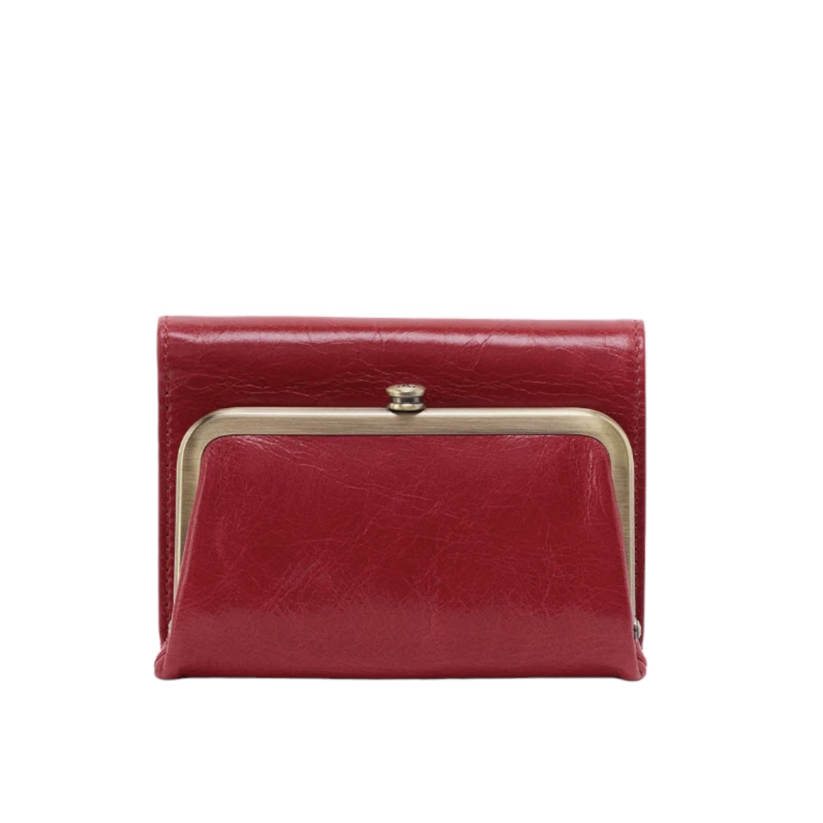 HOBO Robin Compact Wallet, Claret in Polished Leather | VI-32463CLRT ...