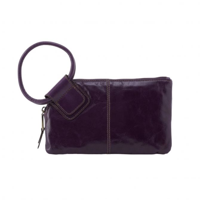 HOBO Sable Wristlet, Deep Purple in Polished Leather | VI-35036DPRP ...