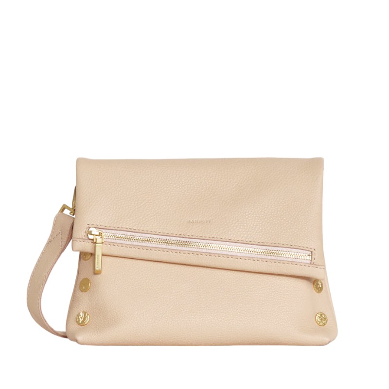 Hammitt VIP Medium Crossbody, Champagne Pink Pebble and Brushed Yellow ...