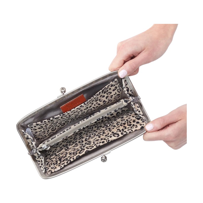 HOBO Cora Large Frame Wallet, Mini Leopard Print | SO-81111LEOP | Borsheims