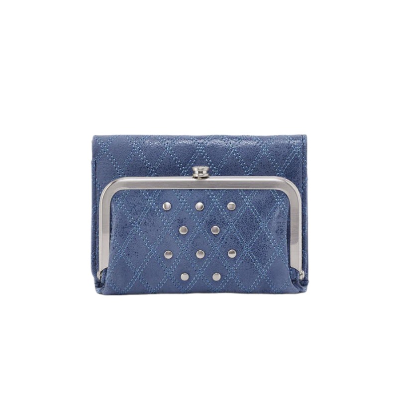 HOBO Robin Compact Wallet, Azure | NV-22688AZUR | Borsheims