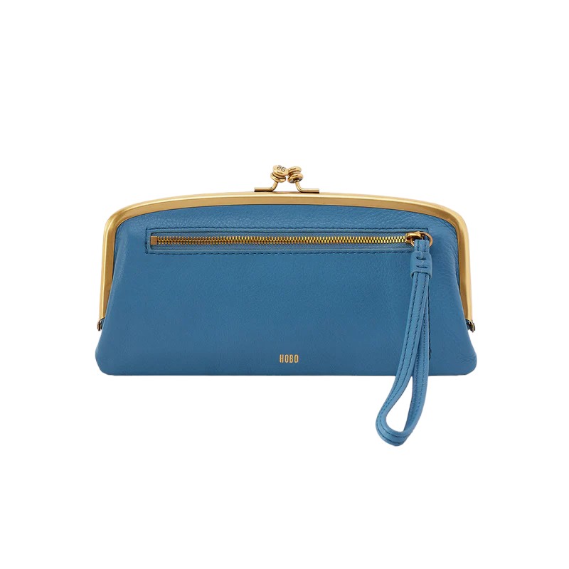 HOBO Cora Large Frame Wallet, Dusty Blue | SO-81111DBLU | Borsheims
