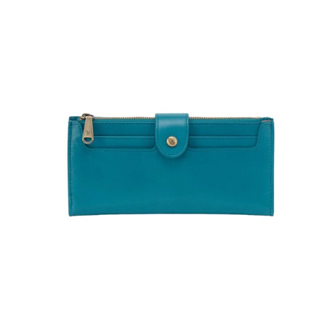 HOBO Dunn Continental Wallet, Biscayne Blue | VI-32354BSCN | Borsheims