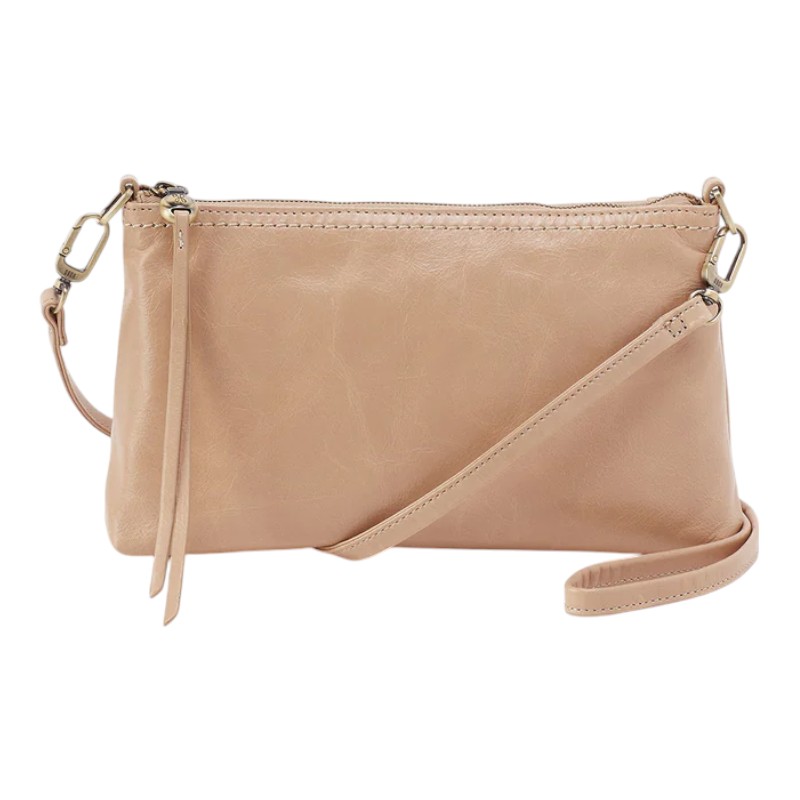 HOBO Darcy Crossbody, Sand Polished Leather | VI-35810SAND | Borsheims