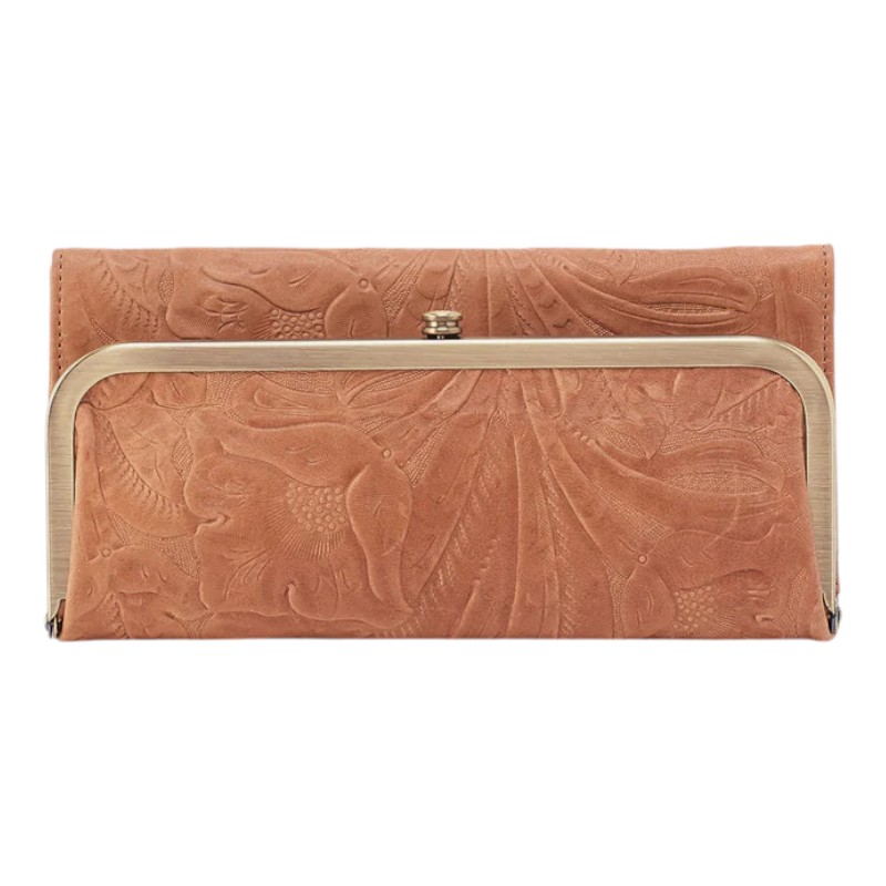 HOBO Rachel Continental Wallet, Saddle Tooled Embossed Leather | EM ...
