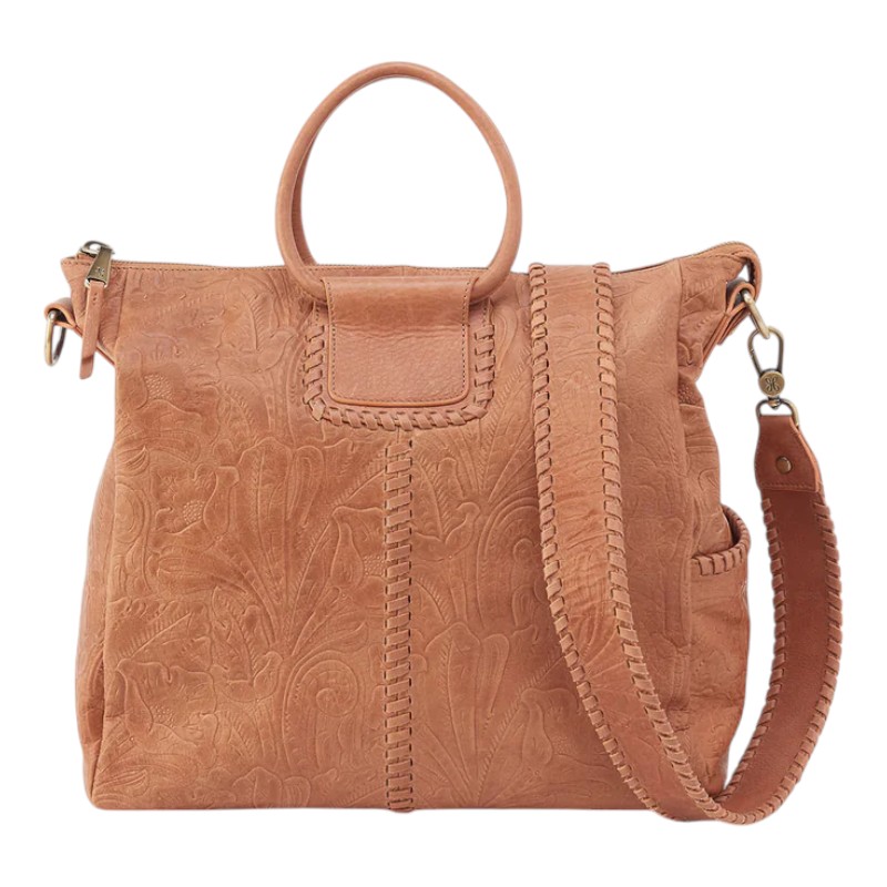 HOBO Sheila Large Satchel, Saddle Tooled Embossed Leather | EM ...