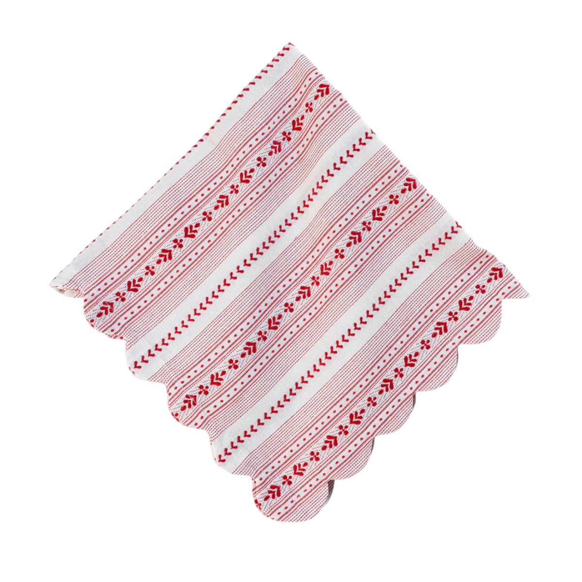 Juliska Villa Stripe Napkin, Ruby | LB107/73 | Borsheims