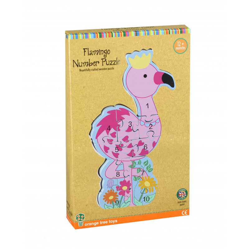 Orange Tree Toys Flamingo Numbered Puzzle | OTT05304 | Borsheims