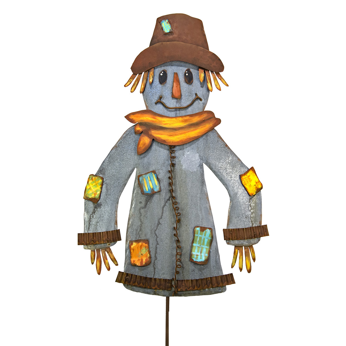 Galvanized & Rust Scarecrow | Borsheims