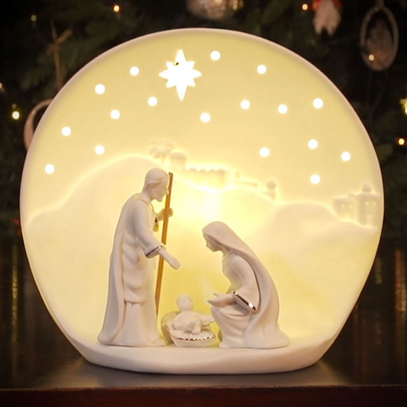 Belleek Living Nativity Luminiare | 78901 | Borsheims