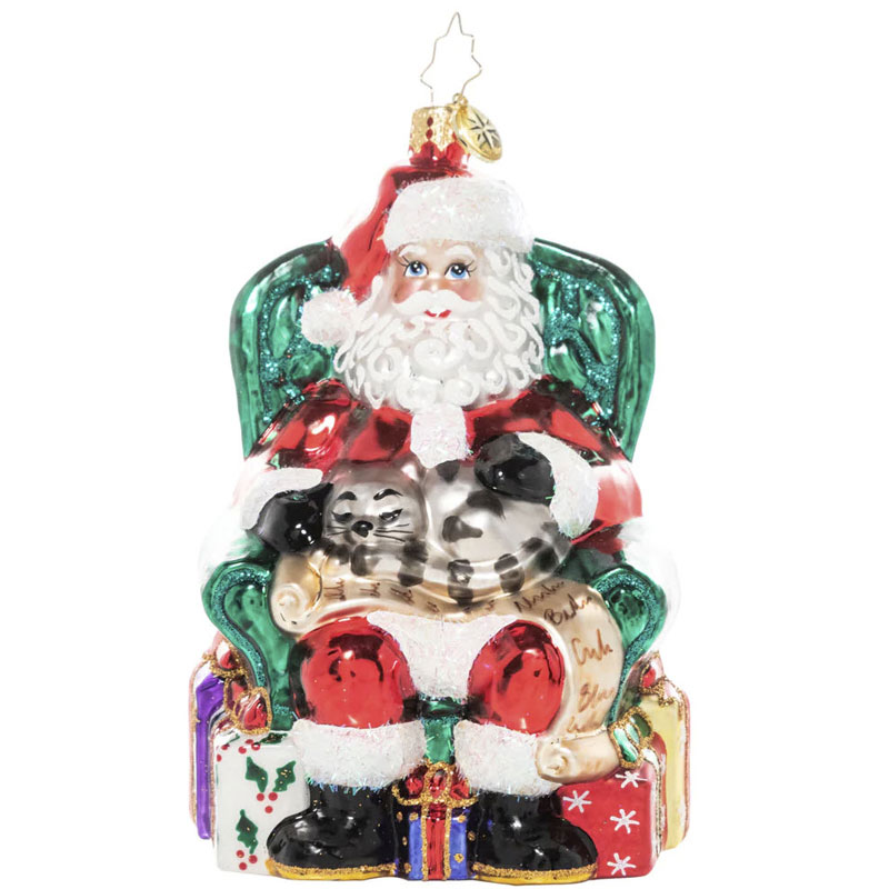 Christopher Radko Purr-Fectly Relaxed Ornament | 1021310 | Borsheims