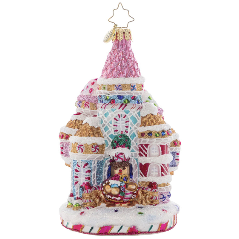Christopher Radko Candy Cane Castle Ornament | 1021561 | Borsheims