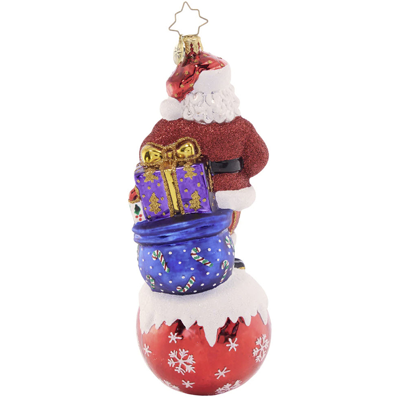 Christopher Radko On Top Of It Santa Ornament | 1021650 | Borsheims