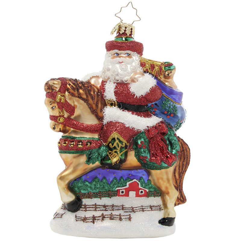 Christopher Radko Wild West Santa Ornament | 1021709 | Borsheims