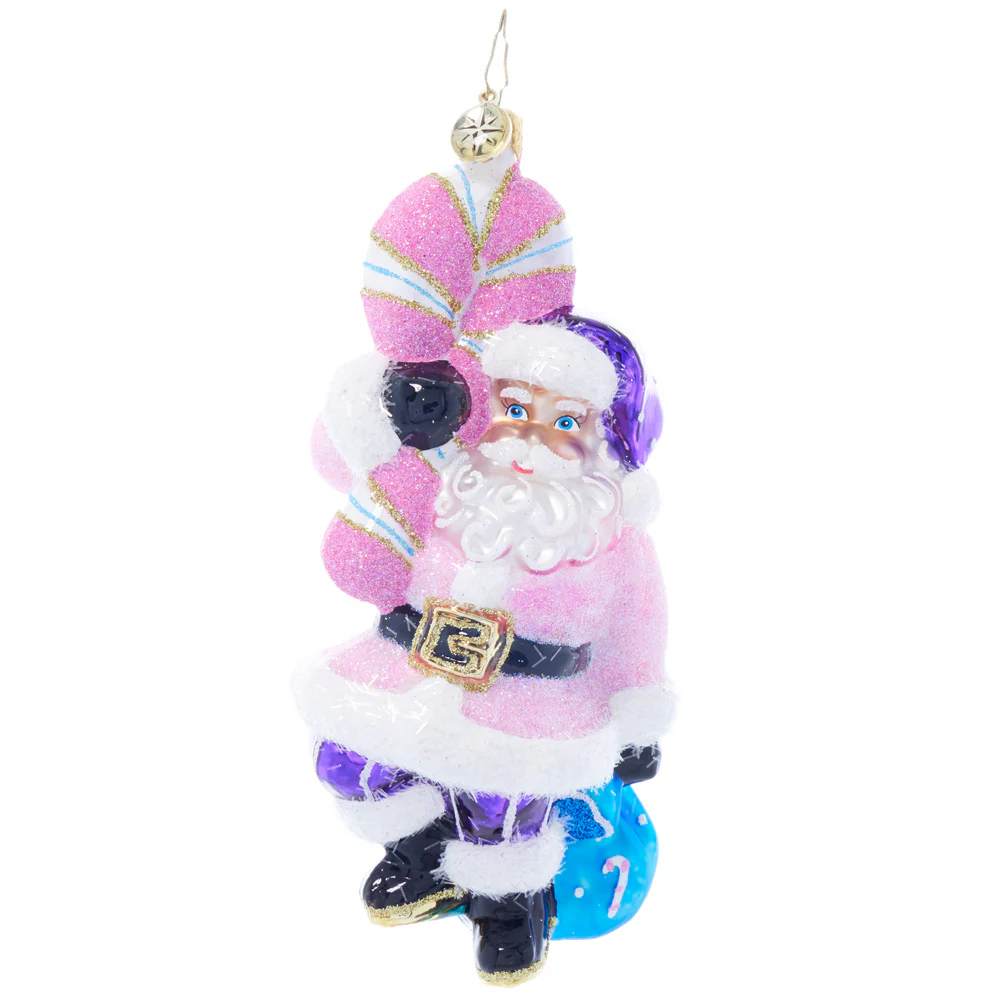 Christopher Radko Candy Coated Claus Ornament | 1021975 | Borsheims