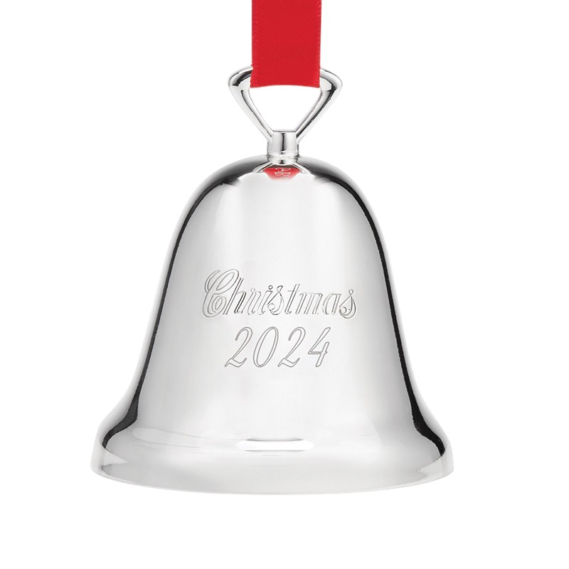 Reed & Barton 2024 Holly Bell Ornament, Silver | 895958 | Borsheims
