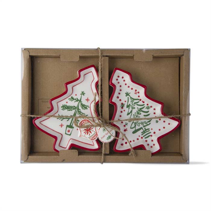 Jolly Trees Candy Dish, Set of 2 | 208683 | Borsheims