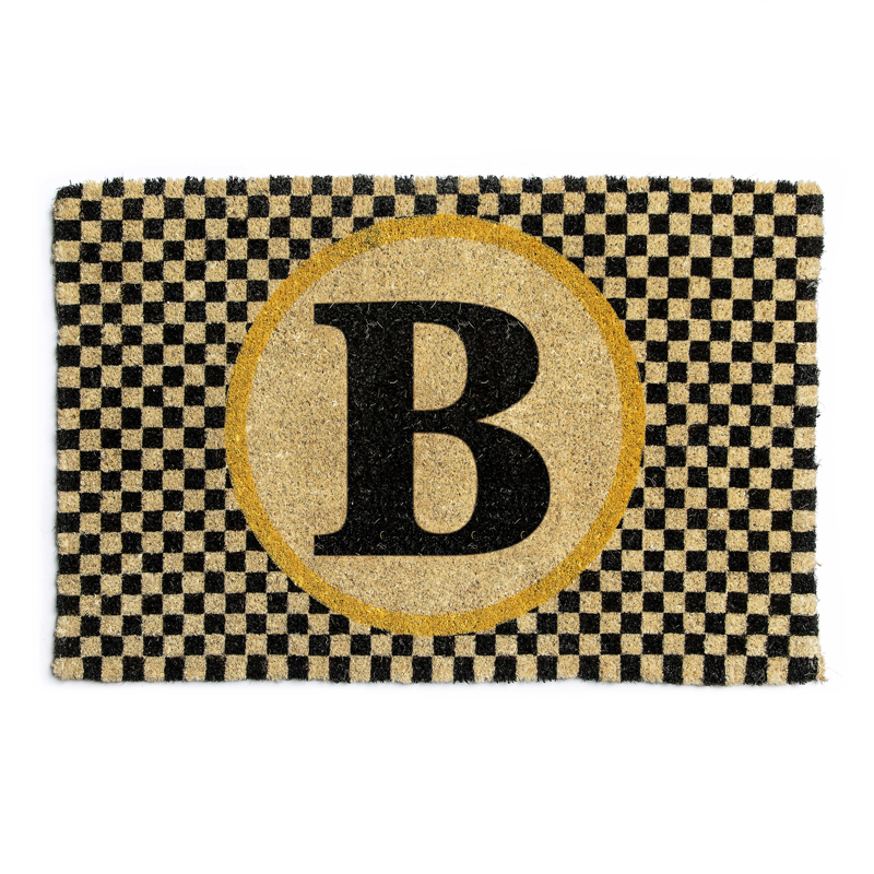 MacKenzie-Childs Single Letter Monogrammed Entrance Mat, B | 349-14113 ...