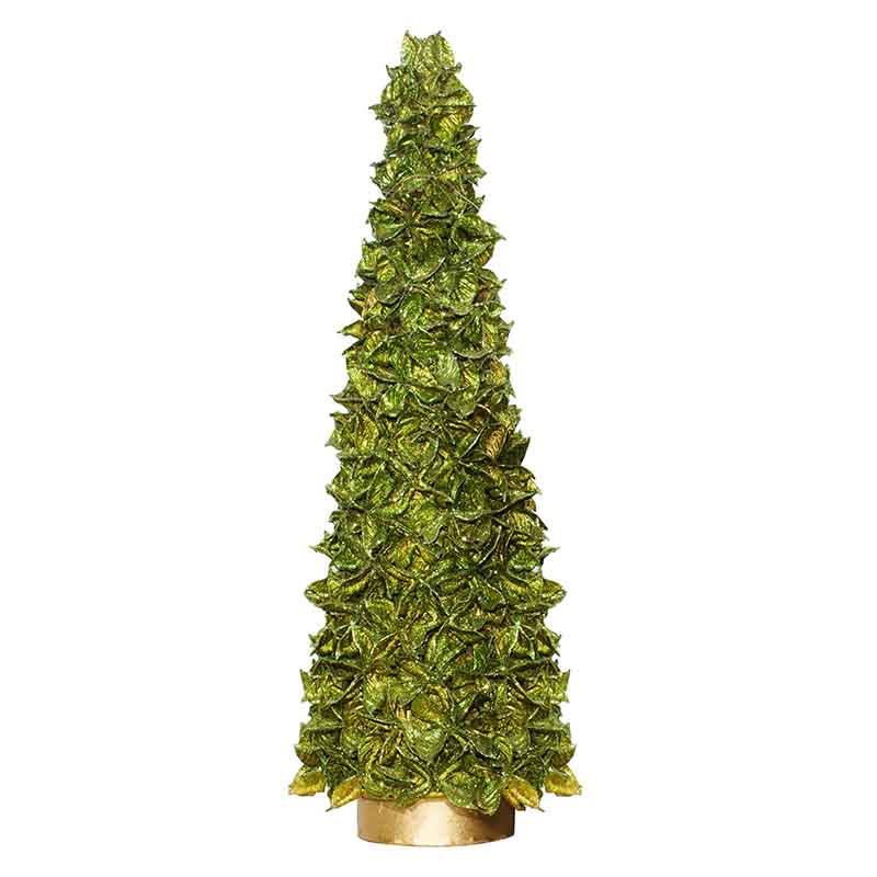 Dekorasyon Layered Cotton Pod Cone Tree, 18" | Borsheims