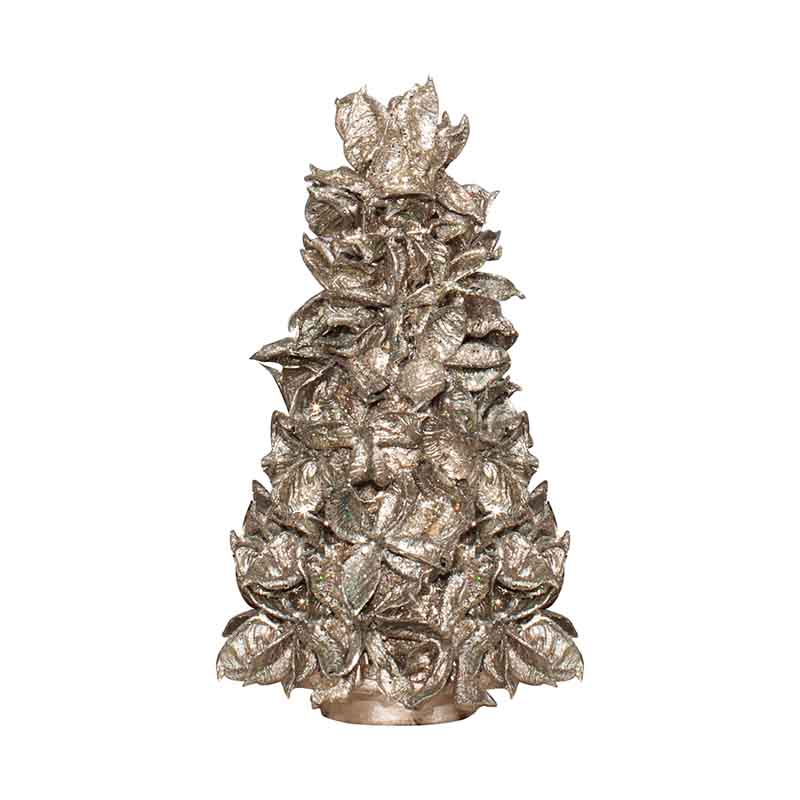 Dekorasyon Layered Cotton Pod Cone Tree Champagne, 8" | PT-CPXTGT-8 ...