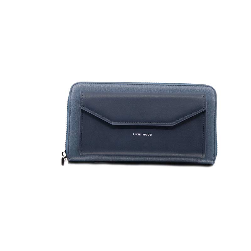 Pixie Mood Frances Zip Around Wallet, Midnight Blue | P218-FRAZ-03 | Borsheims
