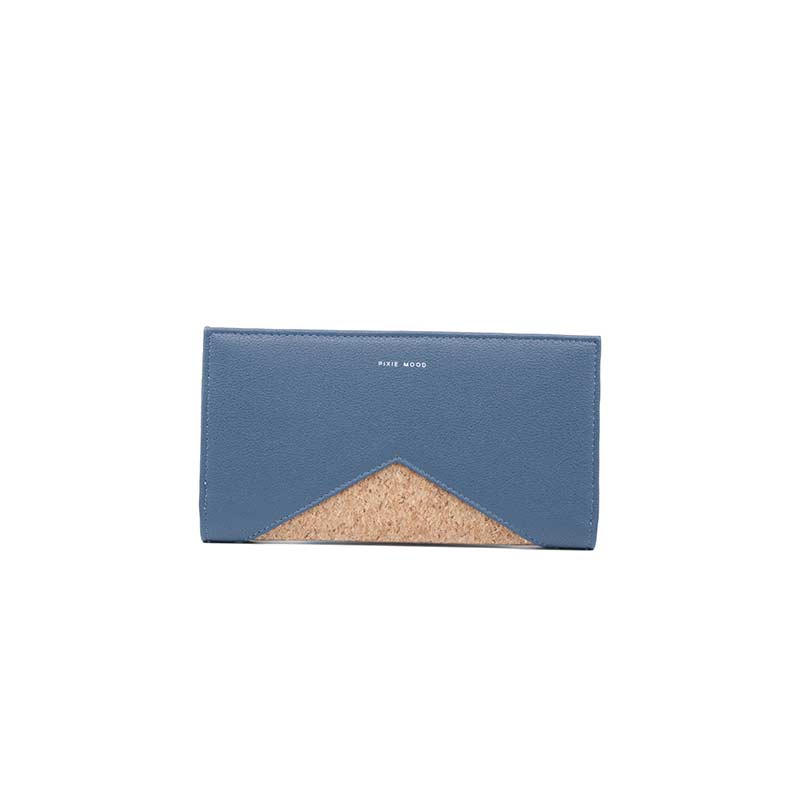 Pixie Mood Sophie Wallet, Midnight Blue & Cork | P218-SOP-03 | Borsheims
