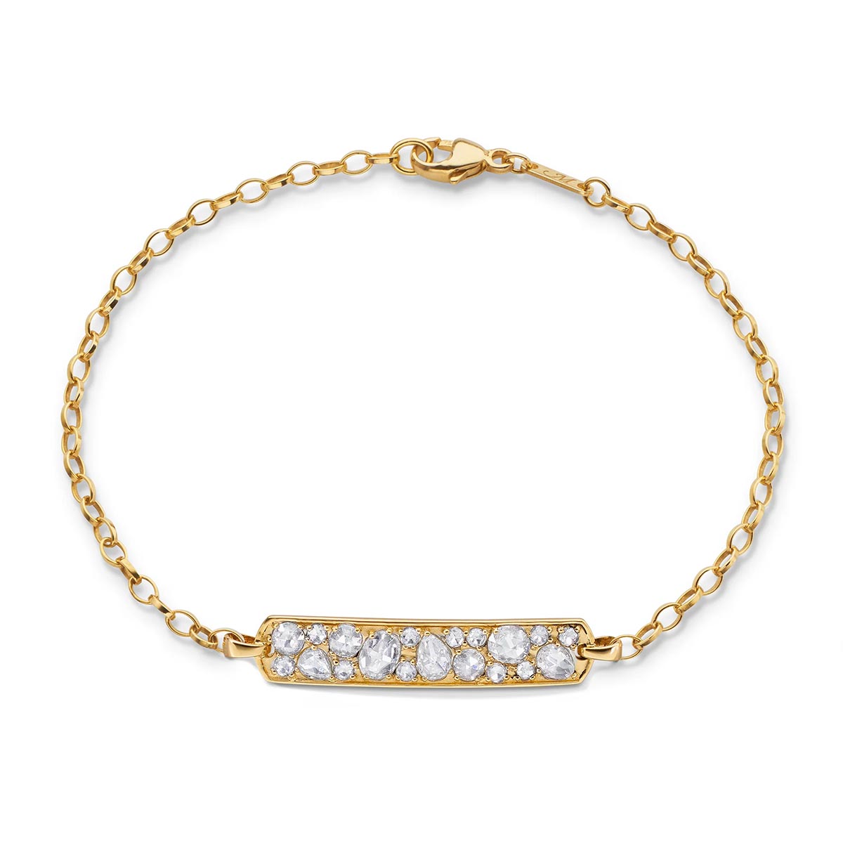 Monica Rich Kosann Rose Cut Diamond "Carpe Diem" Petite Posey Bracelet ...