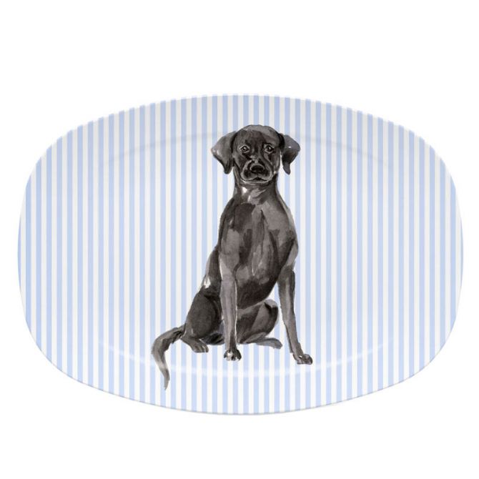 Mariposa Best Friends Black Lab Platter | TT1080LABB | Borsheims