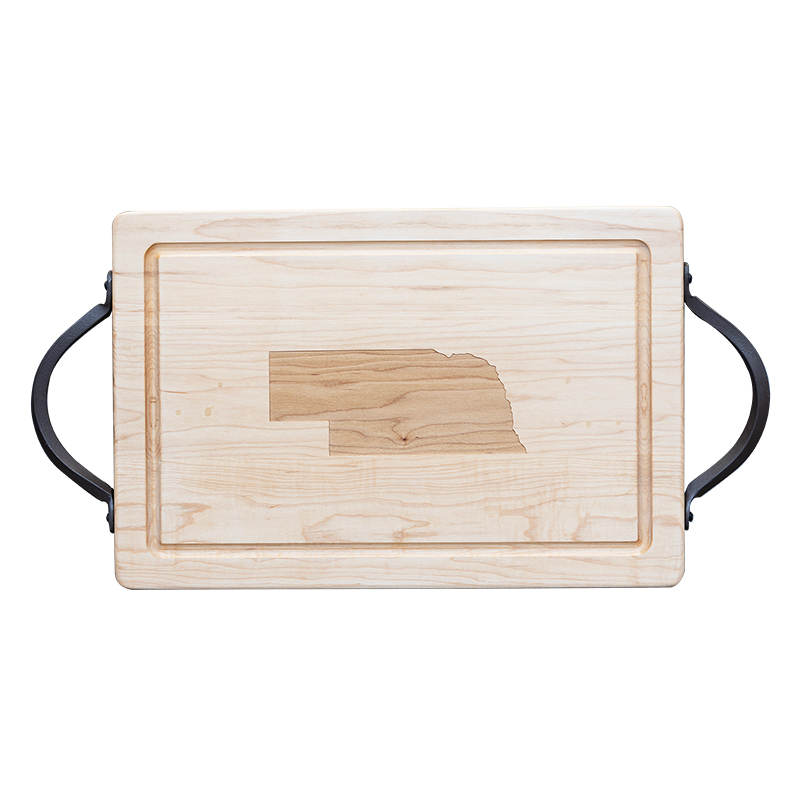 Maple Leaf At Home 18" x 12" Rectangular Board with Twisted Handles ...