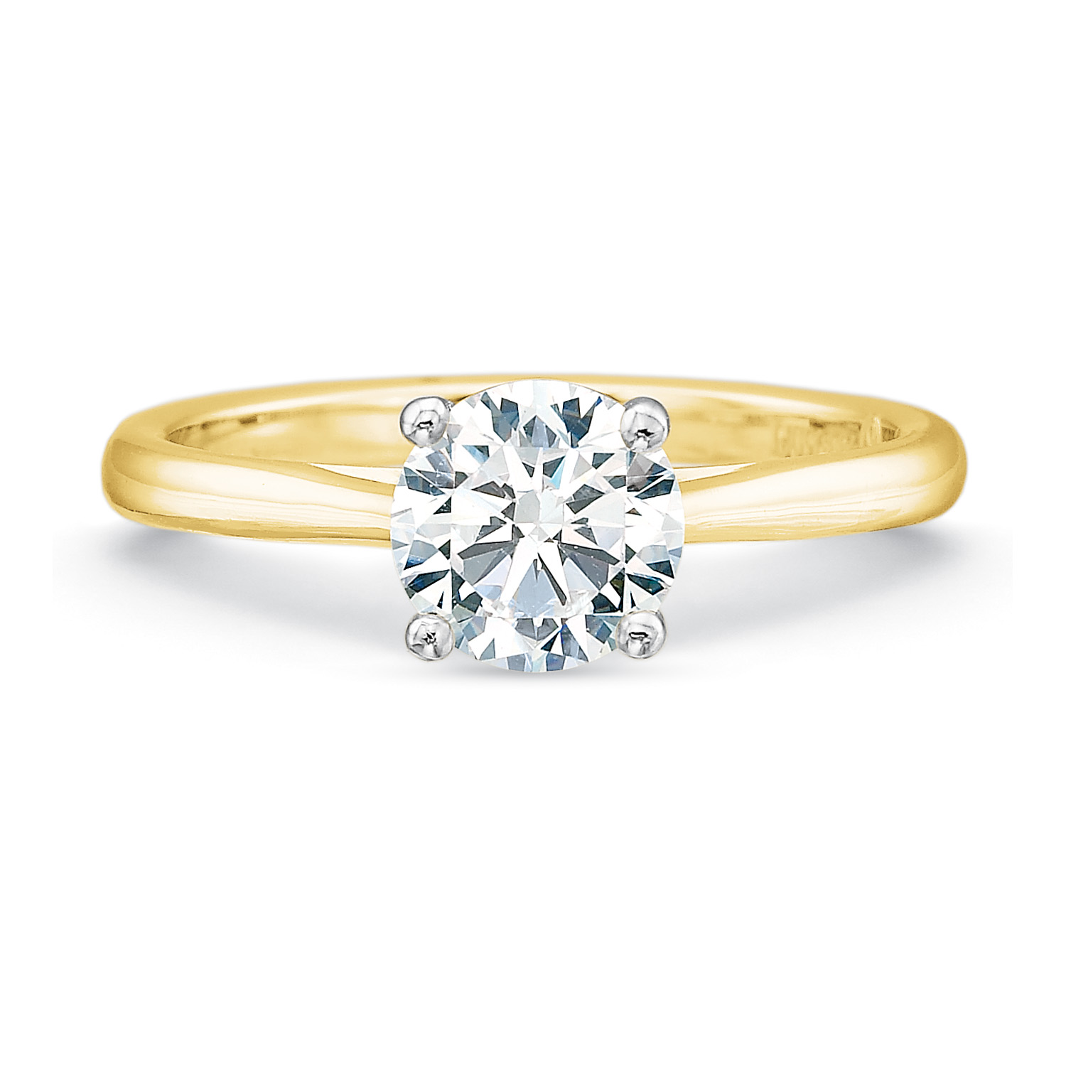 18K Yellow Gold New Aire Solitaire Ring Setting | Borsheims 18K Yellow Gold New Aire Solitaire Ring Setting | Borsheims