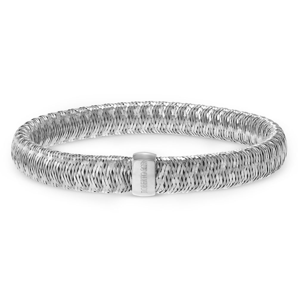 Roberto Coin 18k White Gold Primavera Bangle Bracelet 5573963awba0