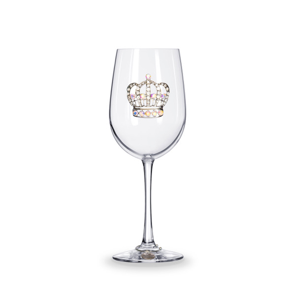 The Queens Jewels Large Crown Stemmed Jeweled Wine Glass 0100 002 100 Borsheims