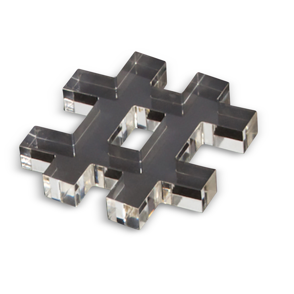 8 Oak Lane Acrylic # Hashtag | EN003HAS | Borsheims