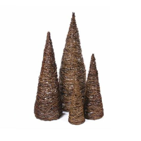 Natural Vine Cones, Set of 4 | 83194 | Borsheims