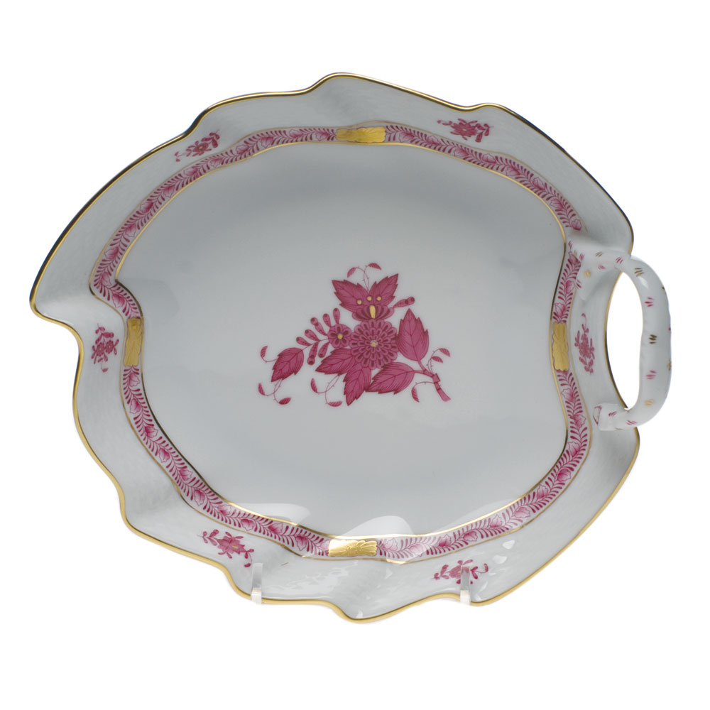 Herend Chinese Bouquet Raspberry Leaf Dish | AP00204000 | Borsheims