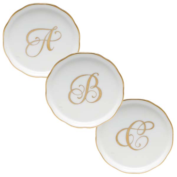 Herend Monogrammed Coasters | Borsheims